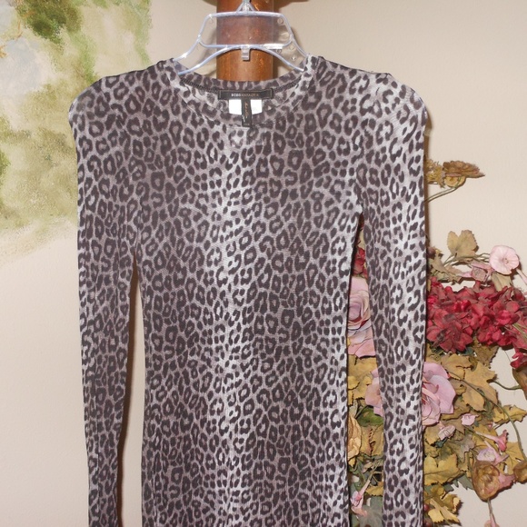 BCBGMaxAzria | Dresses | Bcbg Maxazria Animal Print Dresssizes Xxs | Poshmark